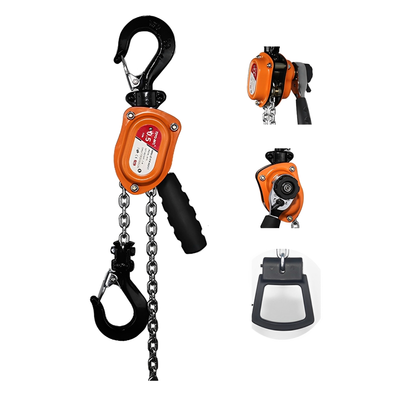 Jual Mini Lever Block Hoist 500 kg x 3 meter / Lever Takel Katrol 0.5 ...